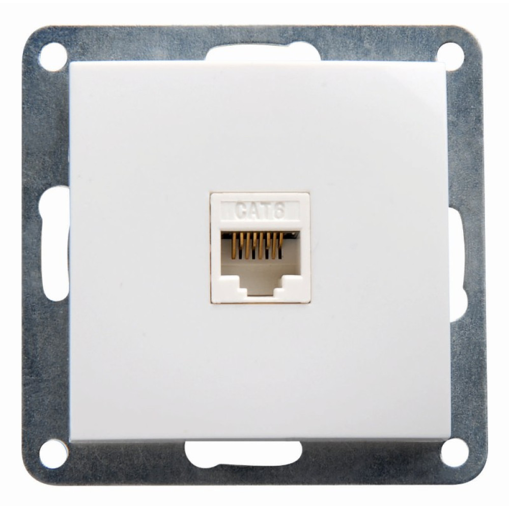 Priza Utp Cat5E, Spin Top, Alba - SPN1608