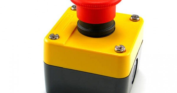 BUTON TIP CIUPERCA PT OPRIRE DE URGENTA 230V 1NC 3A ROSU 40MM - SPN9437
